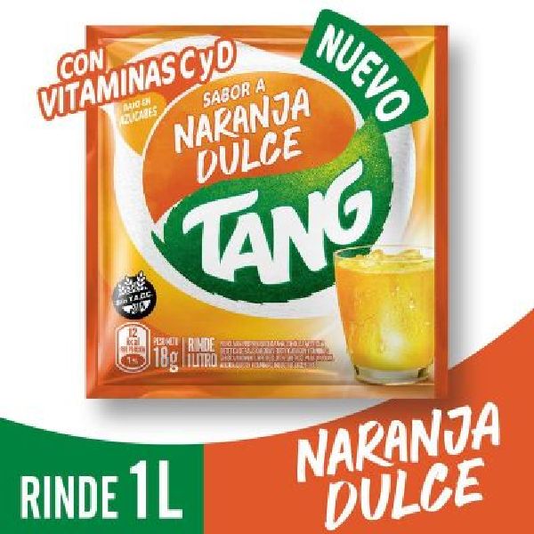 JUGO EN POLVO TANG NARANJA DULCE VITAMINA C+D SOBRE X 18 GR. | Super MaMi