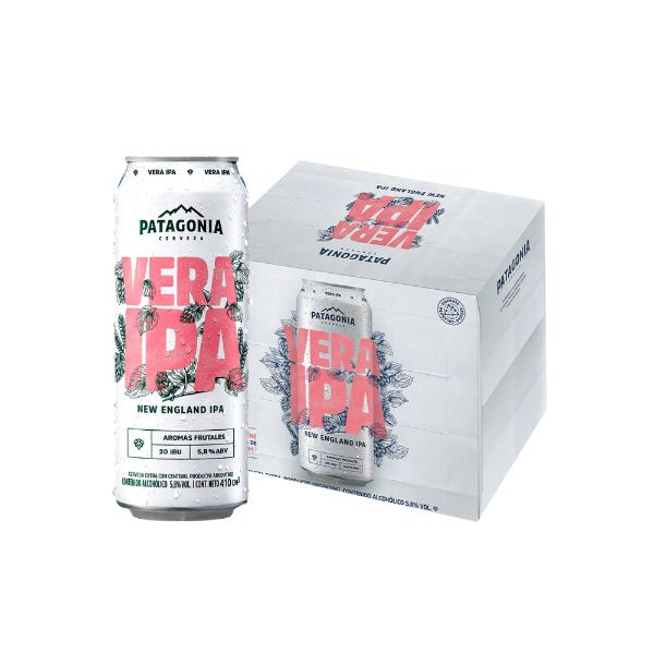 CERVEZA PATAGONIA VERA IPA LATA X 410 CC PACK X 6 UNI | Super MaMi