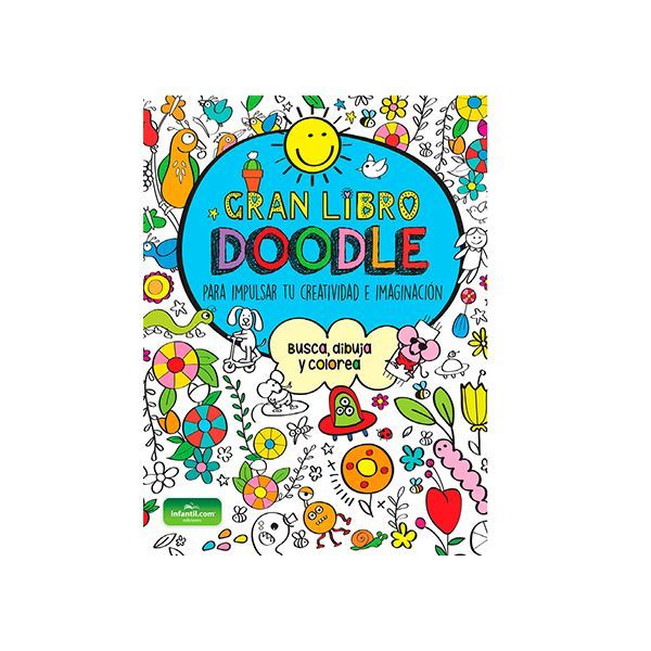 GRAN LIBRO DOODLE AZUL X UN. | Super MaMi