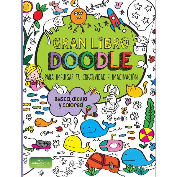 GRAN LIBRO DOODLE VERDE X UN. | Super MaMi
