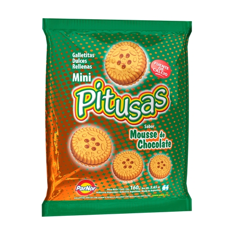 GALLETAS PITUSAS MOUSSE X 160 GR. | Super MaMi