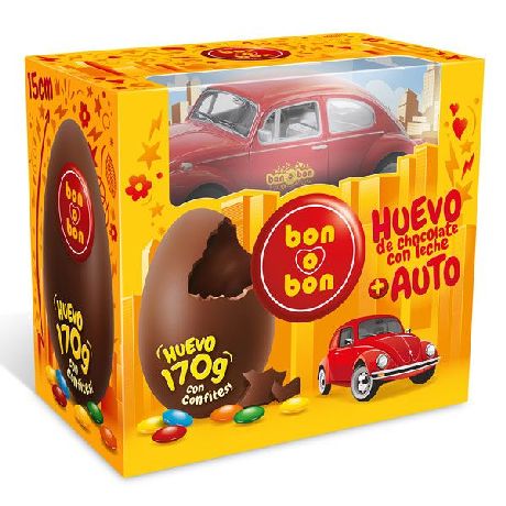 HUEVO DE PASCUA BON O BON AUTOS LOCOS X 170 GR. | Super MaMi
